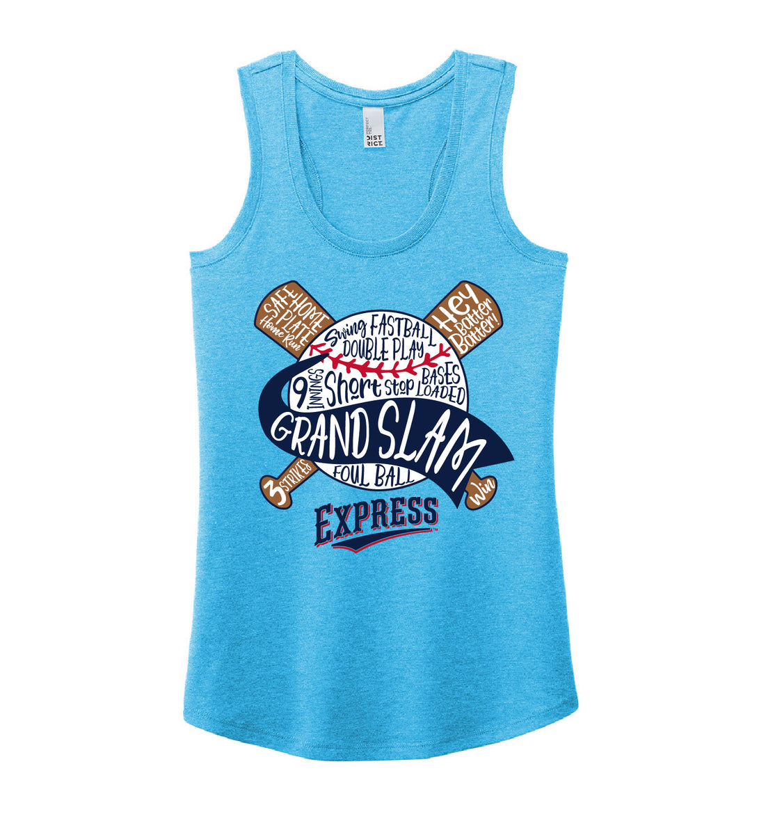 Round Rock Express Women's Grand Slam Blue Tank