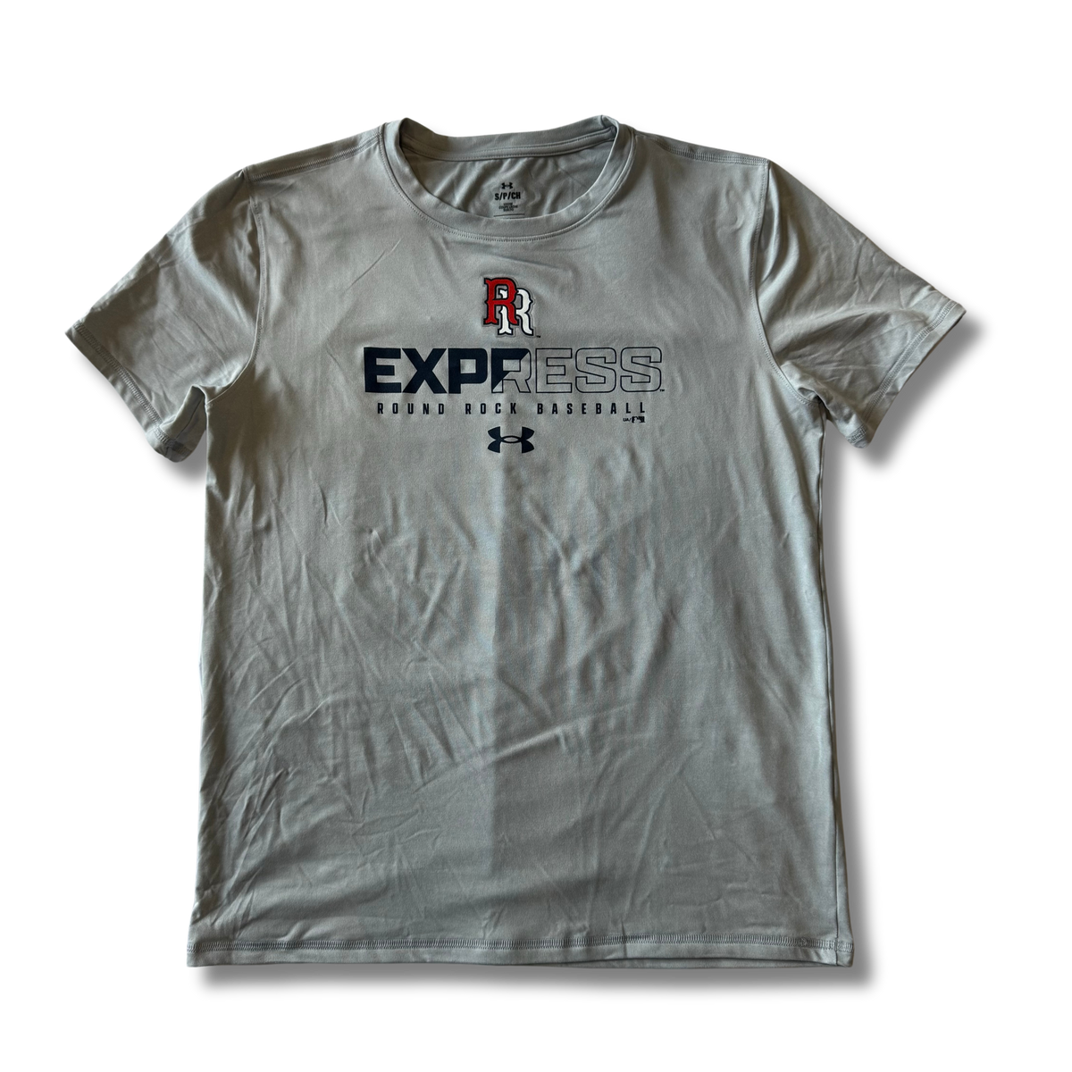 Round Rock Express Under Armour Mod Gray RR Tech Tee