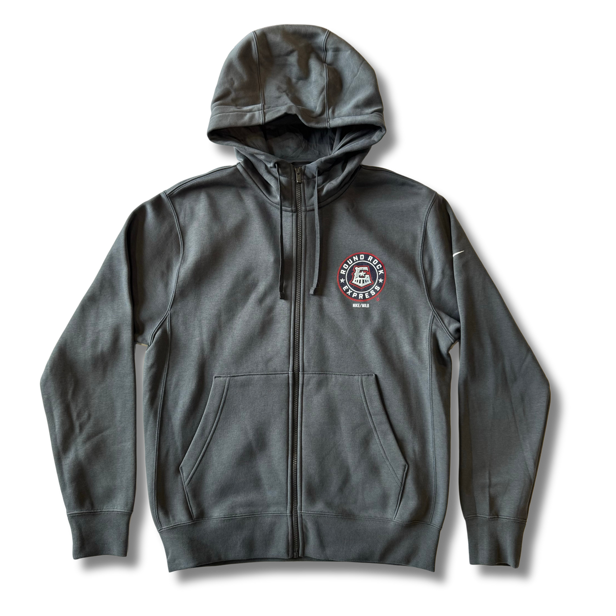Round Rock Express Nike Anthracite Club Fleece FZ Hoodie
